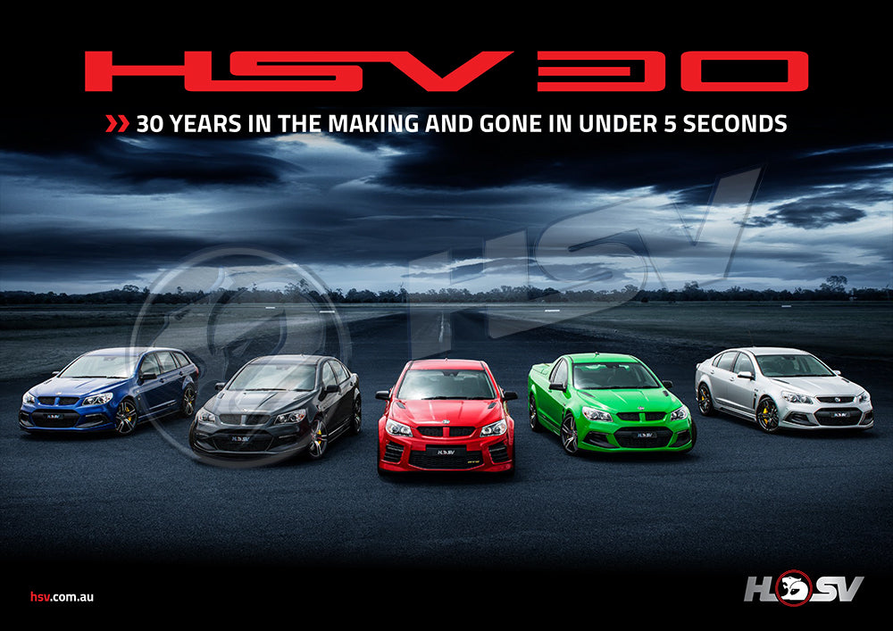 HSV 30 Years GEN-F2 A2 Posters – HSV Heritage
