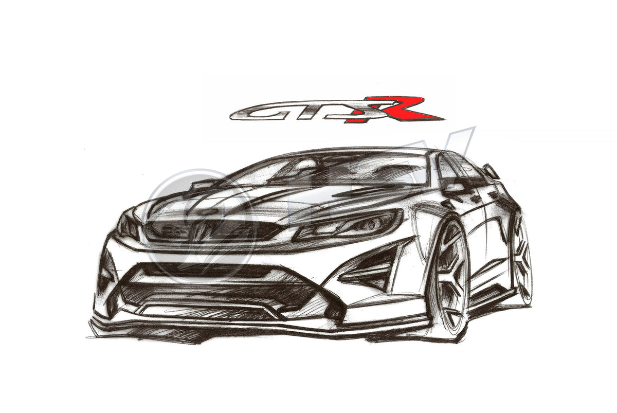 HSV GTSR Concept Sketch Print Hand Signed – HSV Heritage